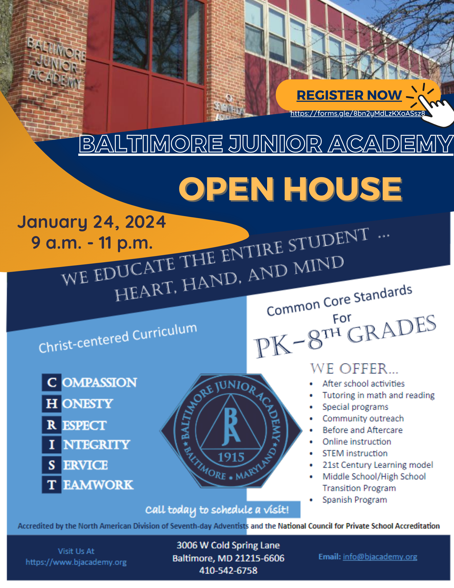 Baltimore Junior Academy | Baltimore, MD